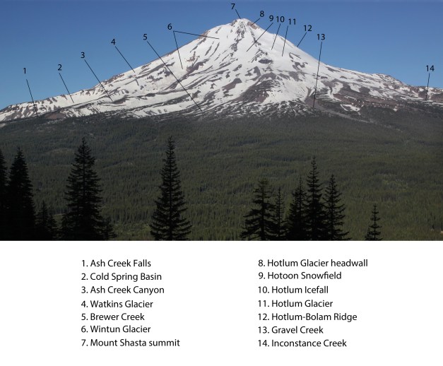 Mount Shasta Landmark Locator Compilation | Hike Mt. Shasta