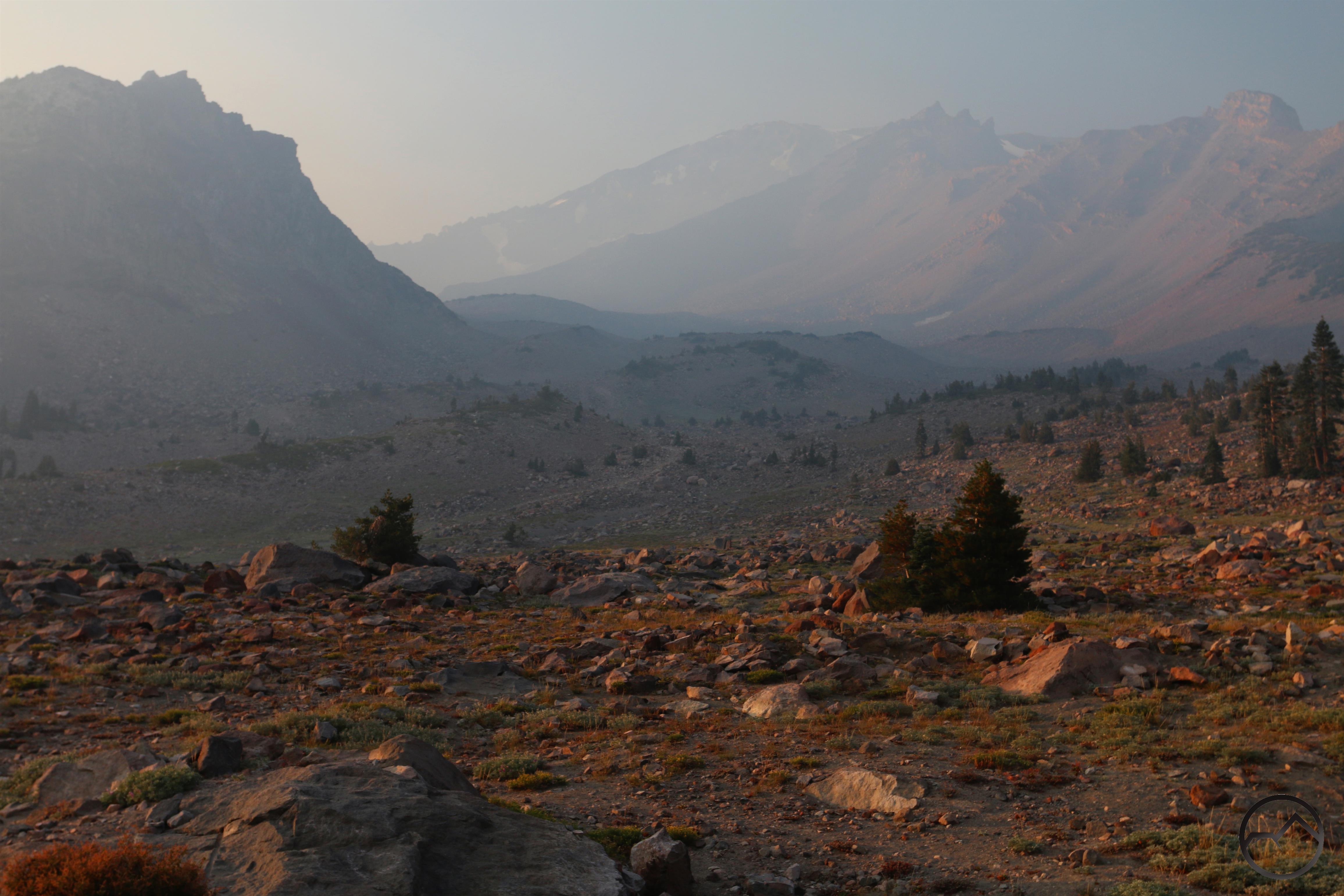 Looking Down As The Smoke Rolls In | Hike Mt. Shasta
