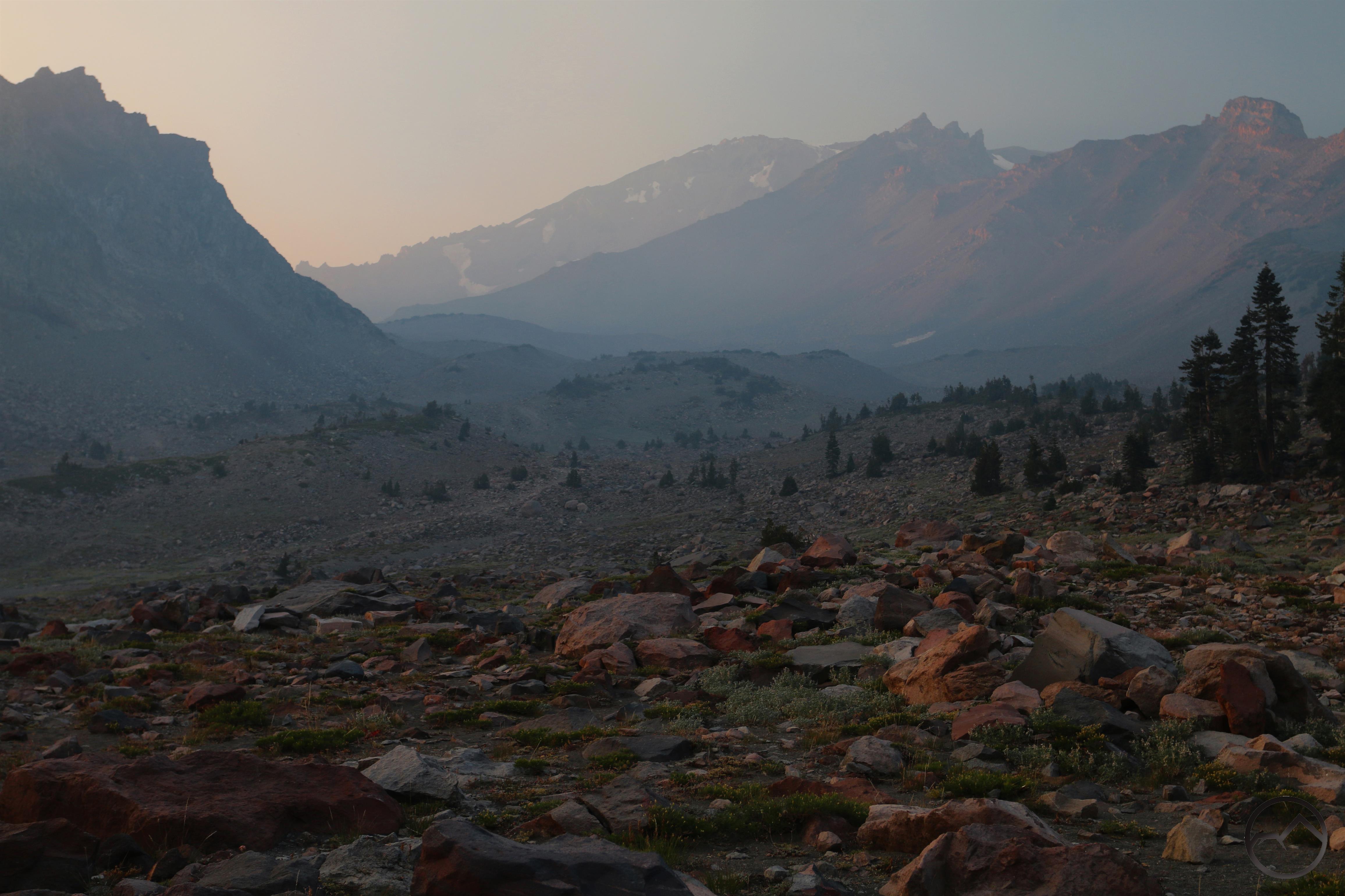Looking Down As The Smoke Rolls In | Hike Mt. Shasta
